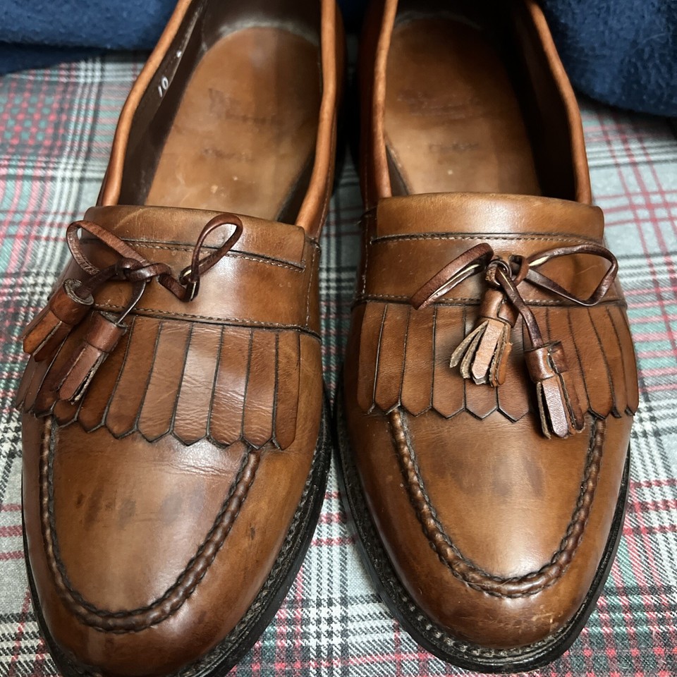 Allen Edmonds Chelsea Mens Dress Shoe Sz 10 D Brown Tassel Loafer Moc ...
