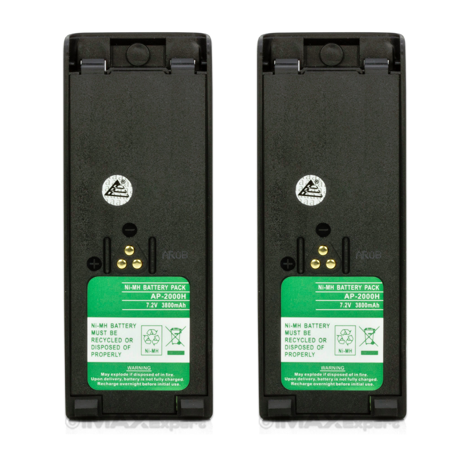 2x 7.2v 3800mAh Ni-Mh Battery for Motorola HT1000 MTS2000 NTN7144 7143 ...