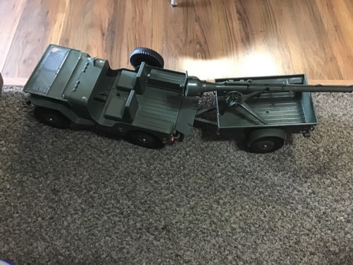 Vintage GI Joe Jeep 7000 , Trailer, Mortar Launcher, launcher base 1960 ...