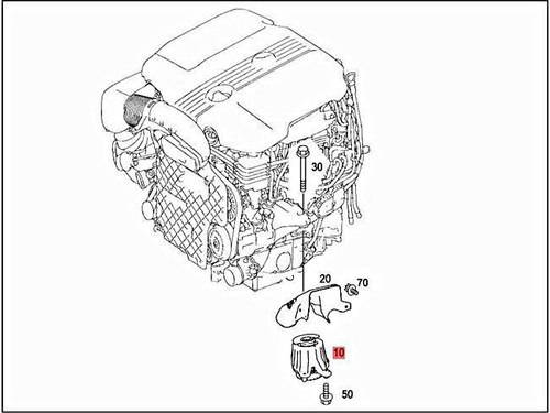 Genuine MERCEDES A205 C205 S205 W205 C-CLASS W205 Engine mount ...
