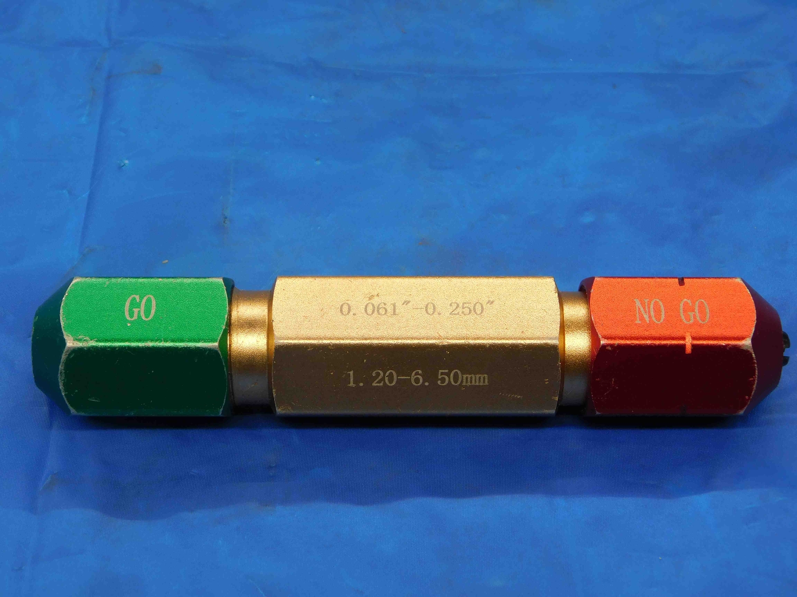 SPI UNIVERSAL GAGE SET HANDLE .0610 - .2505 RANGE GO NO GO PIN PLUG RED ...