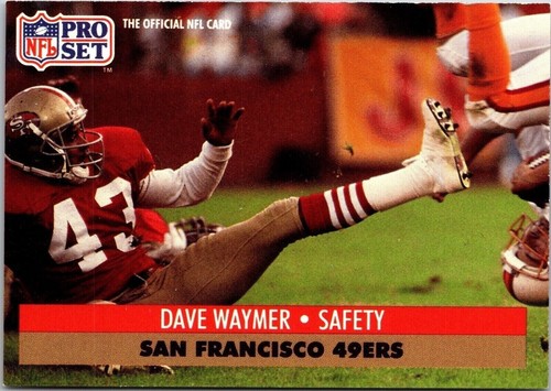 1991 Dave Waymer 43 49ers 657 National Football League Sports Trading ...