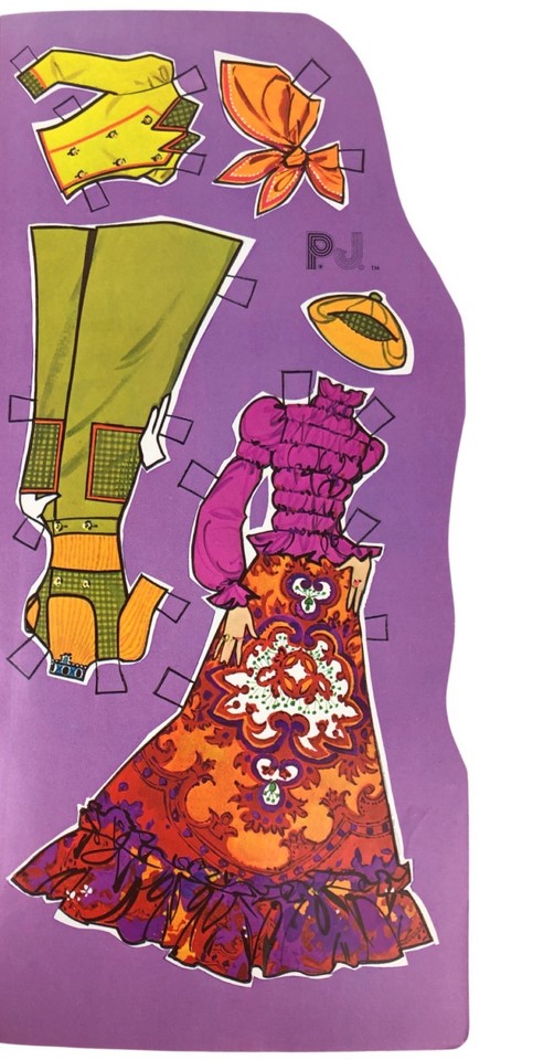 1972 Vintage Groovy PJ Paper Doll Mattel inc. UNCUT 1974 Barbie | eBay