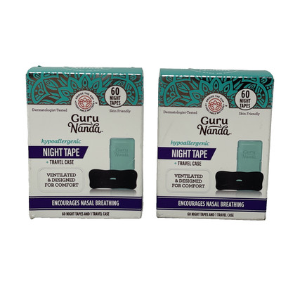 120x Guru Nanda Mouth Tape and Travel Case for nasal breathing 2x 60 ...
