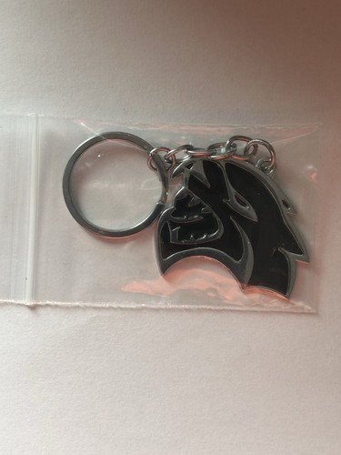 Dodge SRT Hellcat Custom Silver Chrome & Black Colors Acrylic Charm Key ...