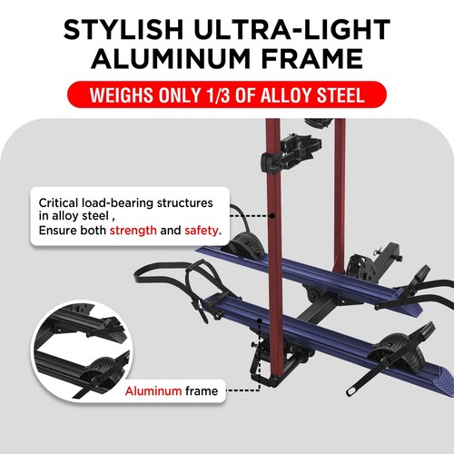 Young E-Bike Rack Hitch Mount Platform Style for Cars Trucks SUVs ...