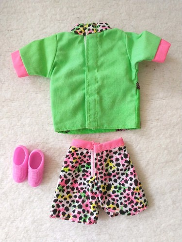 1993 Barbie Great Weekend Fashion Green Hiking Top Shorts | eBay