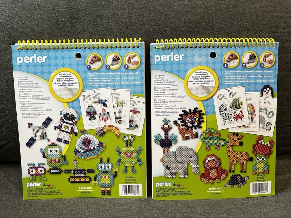 *BARELY USED* PERLER BEADS PATTERN BOOKS | eBay