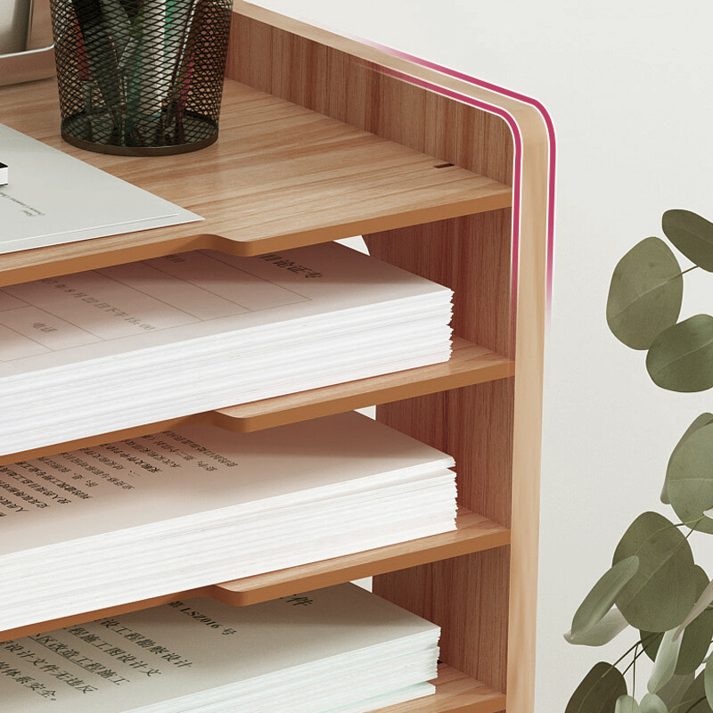7 Layer Office Filing Tray Letter Rack Desk Organiser Paper A4 Document ...