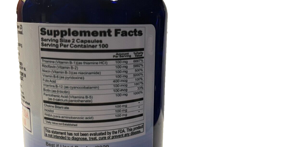 B-100 Vitamin Complex 200 Capsules | eBay