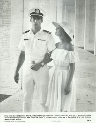 PURPLE HEARTS CHERYL LADD & KEN WAHL ORIGINAL 1984 WARNER BROS. 7X9 ...