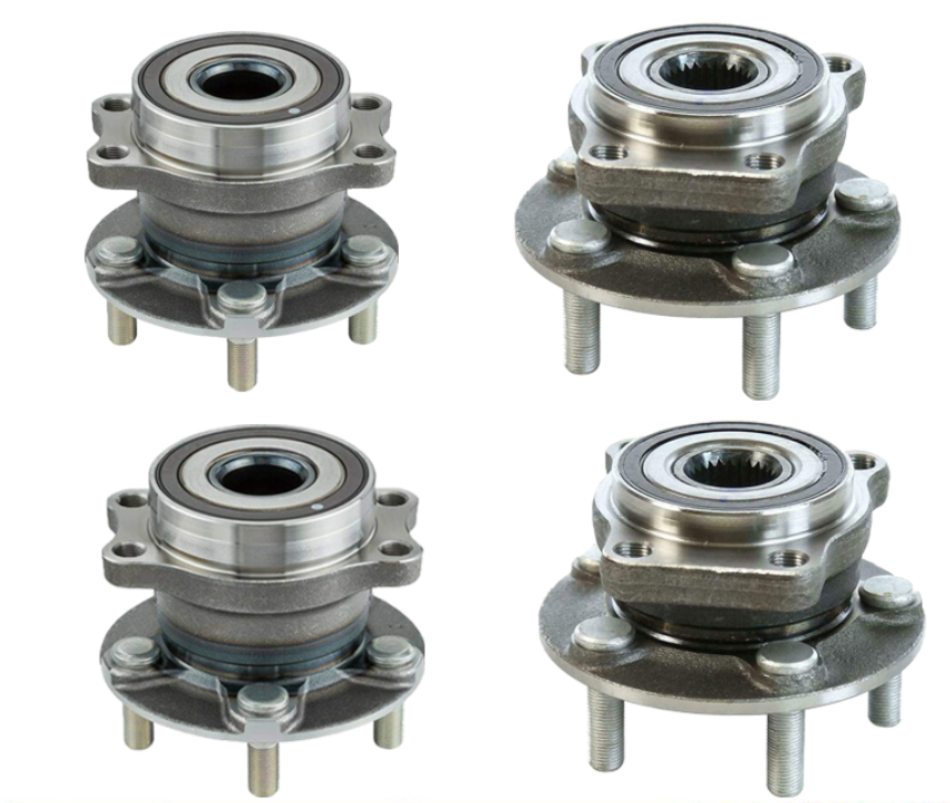Front and Rear Wheel Bearing and Hubs fits Subaru Impreza Forester XV ...