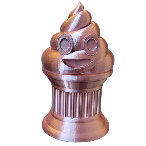 Poop Emoji Trophy - Great Award/Gift - 6" Silk Brown Poop Emoji Trophy ...