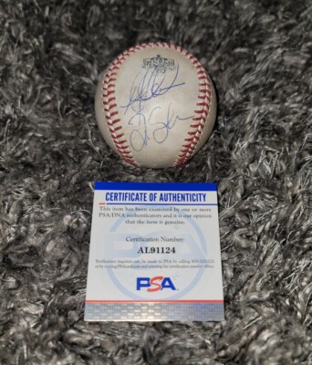 Garret Anderson and Tim Salmon Signed GU 20th Anniversary 2002 World ...