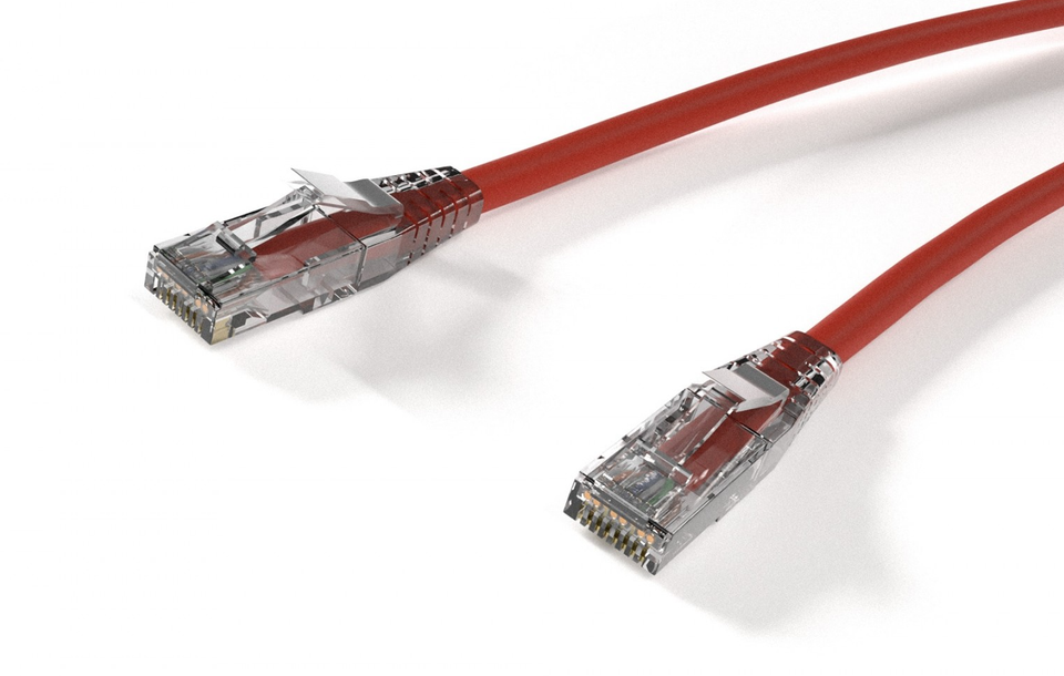 Cat6 UTP patch cable clear boot 6in 1ft 2ft 3ft 5ft 6ft 7ft 10ft Lot of ...
