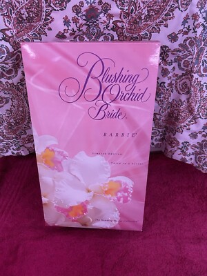 1997 Barbie Blushing Orchid Bride, Wedding Flower Collection Mattel ...