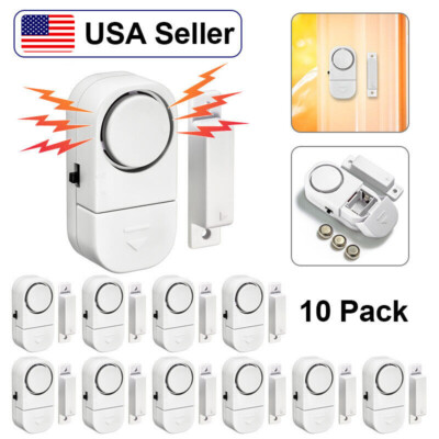 10 PCS WIRELESS Home Window Door Burglar Security ALARM System Magnetic ...