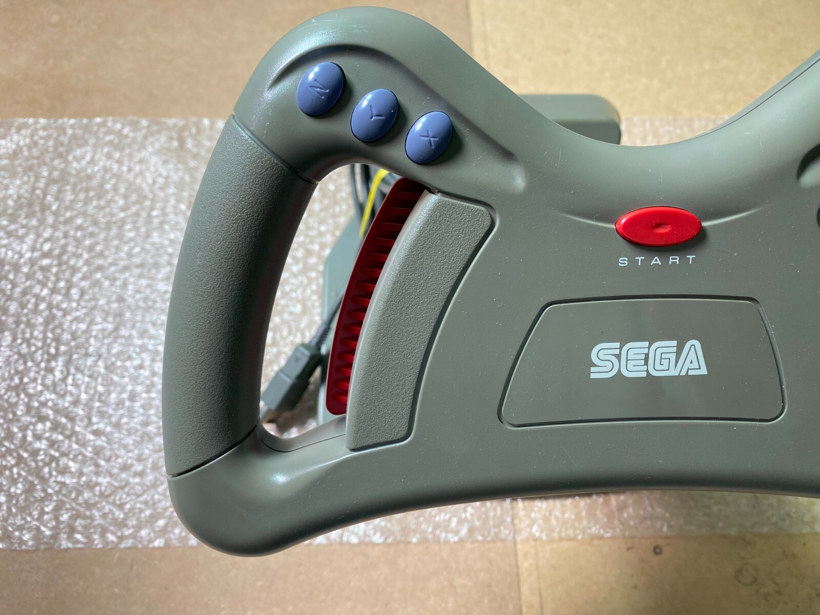 SEGA Saturn Arcade Racing Steering Wheel (HSS-0115) (Import) *TESTED ...