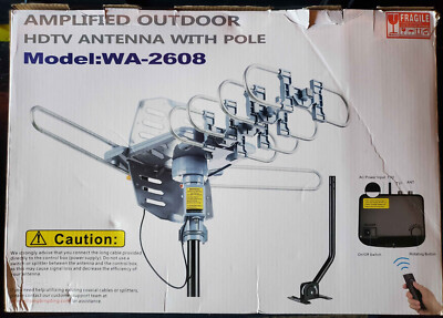 NEW Outdoor TV Antenna, Long Range Digital OTA Antenna for 4K 1080P VHF ...