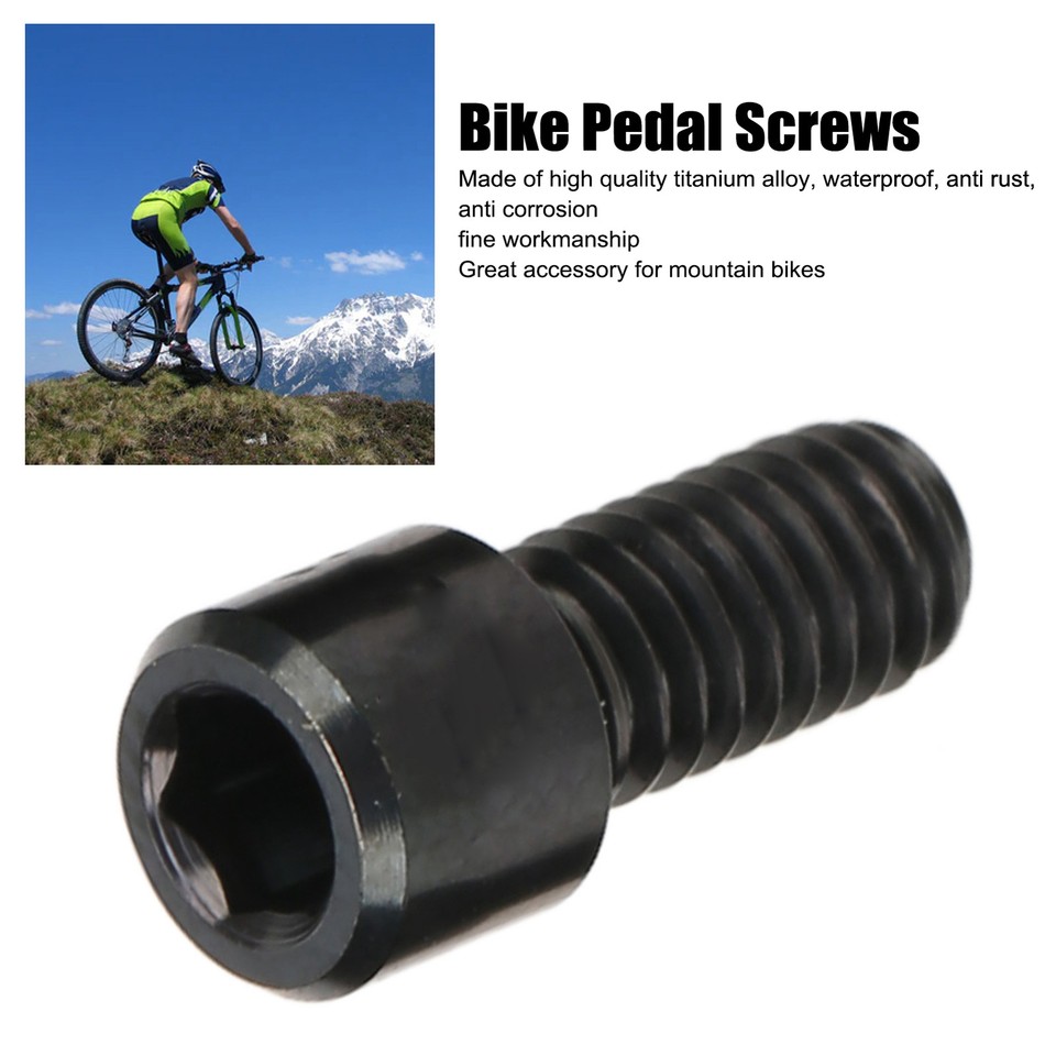 8Pcs Mountain Bike Pedal Titanium Alloy Anti Slip Bicycle Pedal Screw ...