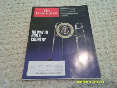 The Economist 2024 Magazine Newspaper Biden No Way to Run Country ...