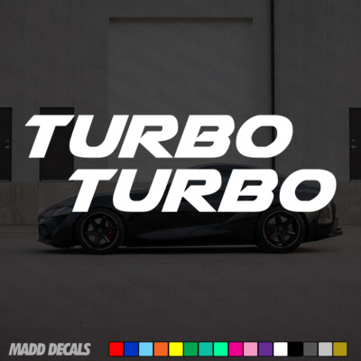 TURBO Decal Sticker Universal Turbocharged Car Sticker | eBay