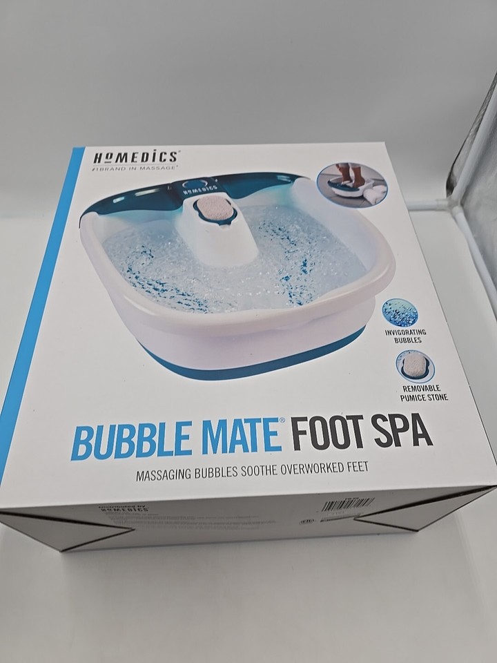 Homedics Bubble Mate Foot Spa with Heat Massage and Removable Pumice Stone | eBay