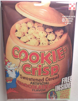 Cookie Crisp Vintage Cereal Box 2"x3" Fridge or Locker MAGNET Retro 80 ...