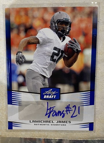 2012 Leaf Draft Blue Rookie Auto LaMichael James #LJ1 | eBay