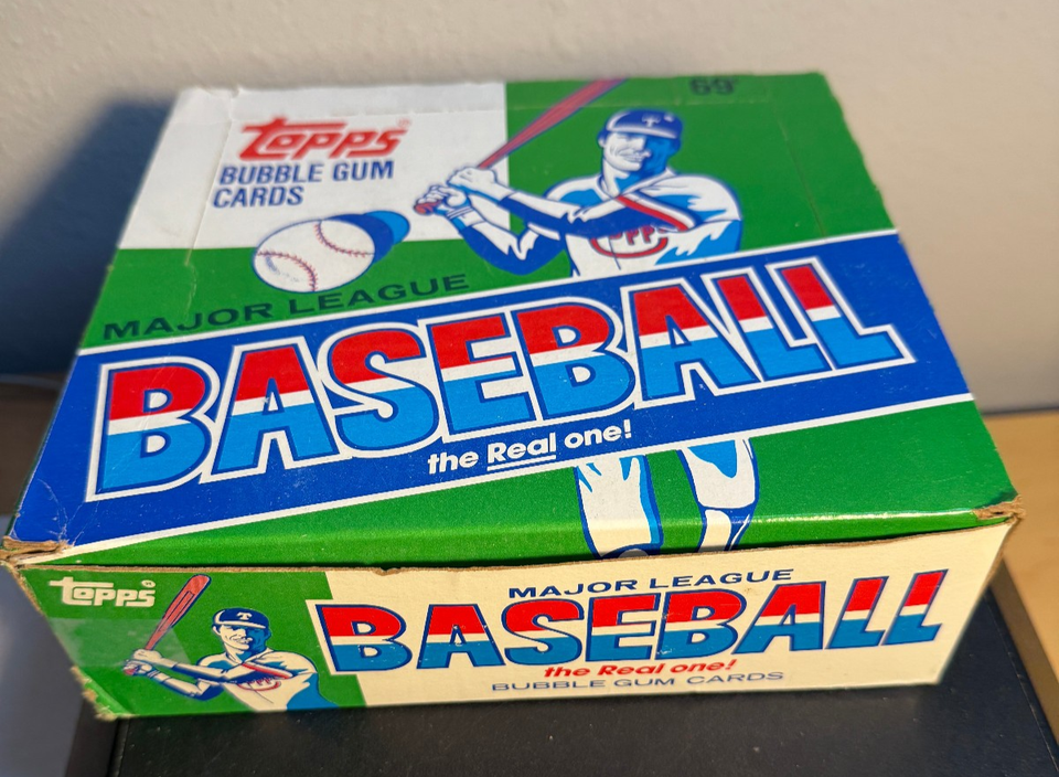 1987 Topps Baseball Cello Box. 24 Sealed Packs. Bonds / Larkin / Bo ...