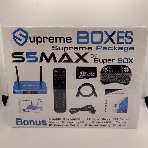 NEW Superbox S5 Max Supreme Package Super Box Factory Sealed | eBay