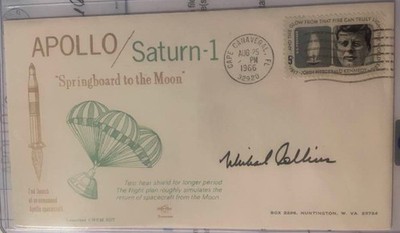 Apollo 11 Astronaut Michael Collins signed spacecraft cover Zarelli COA ...