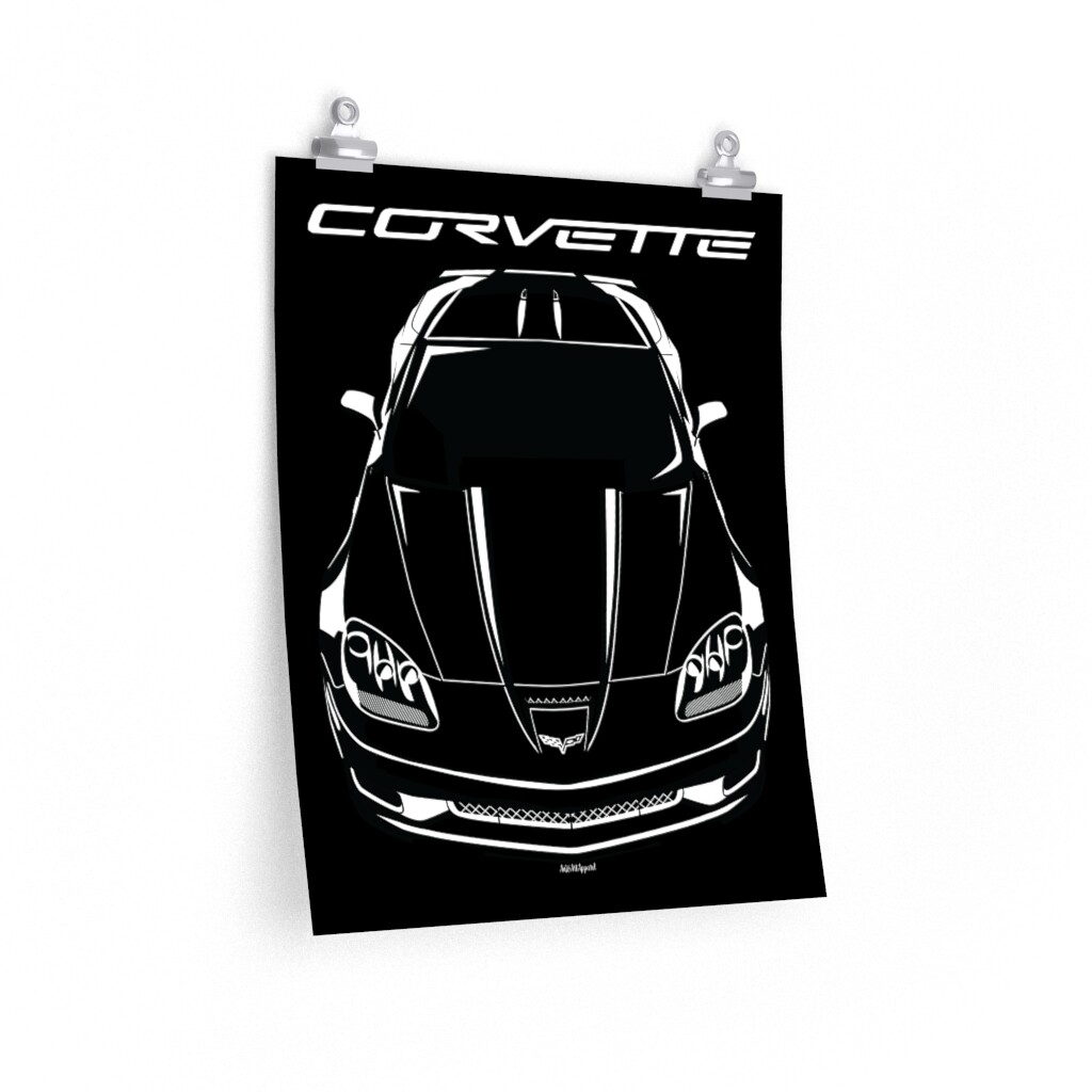 Chevrolet Corvette C6 Z06 Poster - LS7 LSX Print Garage Decor Wall Art ...