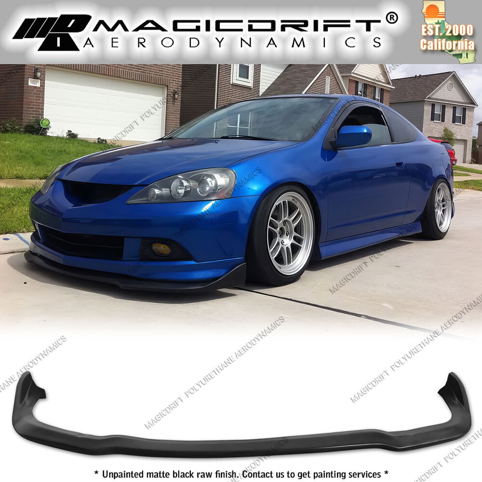 For 02 03 04 05 06 Acura RSX Front Bumper Add-on Winglet Diffuser ...