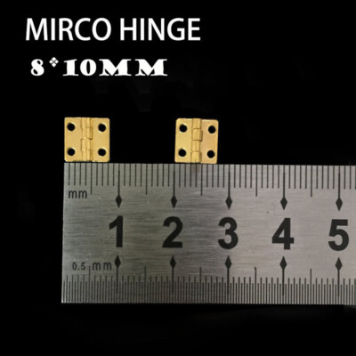 Micro hinge 8*10 mm brass for model kit fittings Gold/Sliver - 20 Pcs ...