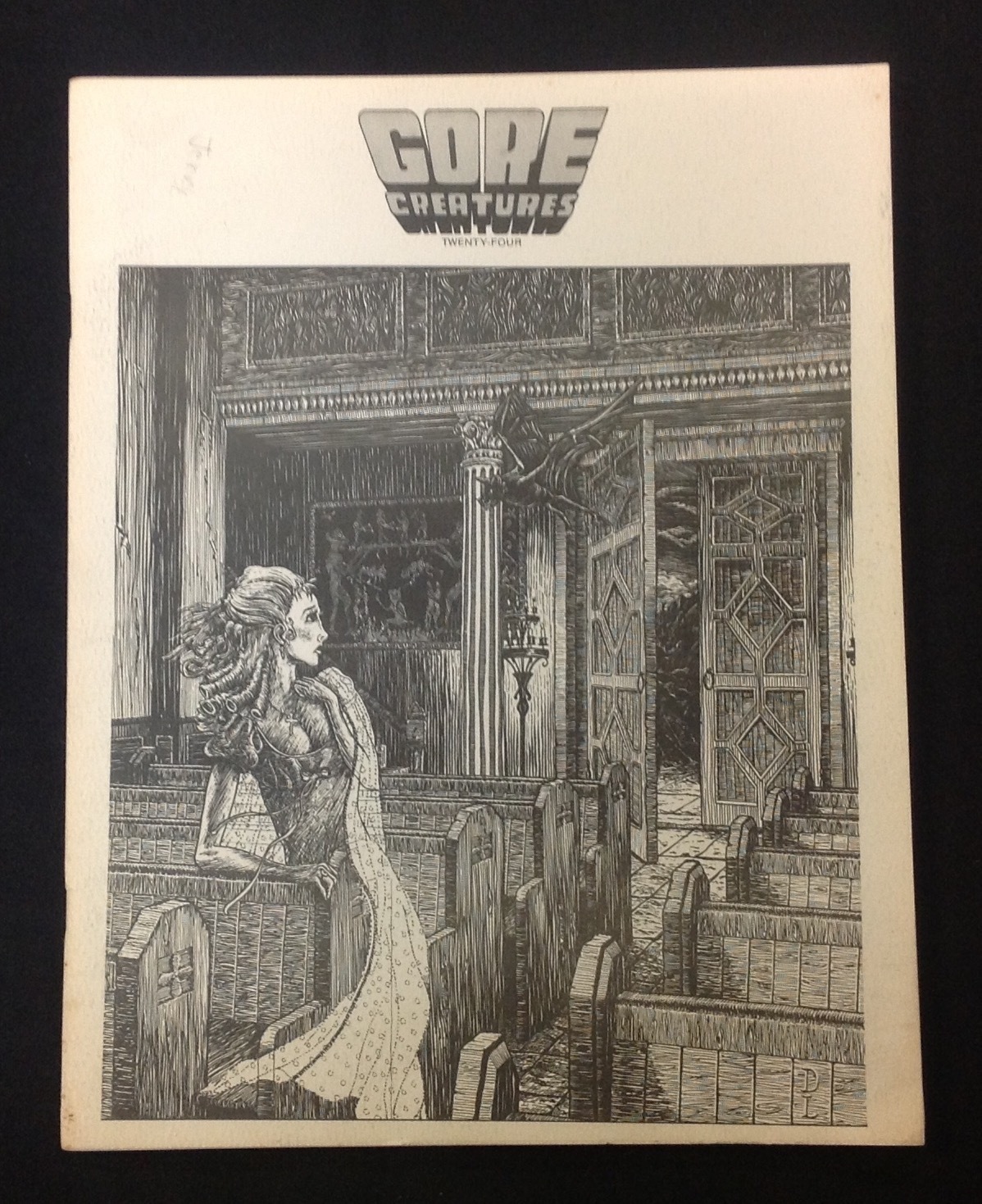 1975 "GORE CREATURES" FANZINE #24 THE THING JAWS HORROR FILM MAGAZINE ...