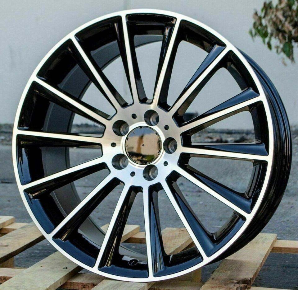 18x8" Wheels Fit Mercedes S430 S500 E320 E500 CLK SLK CL 18 Inch Rims ...