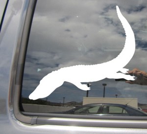 Swimming Alligator - Gator Car Laptop Bumper Window Vinyl Decal Sticker ...
