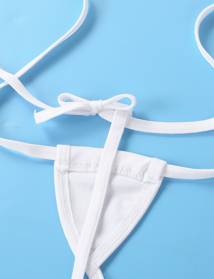 Womens One-piece Micro G-string Slingshot Bikini Swimsuits Thong Beach ...