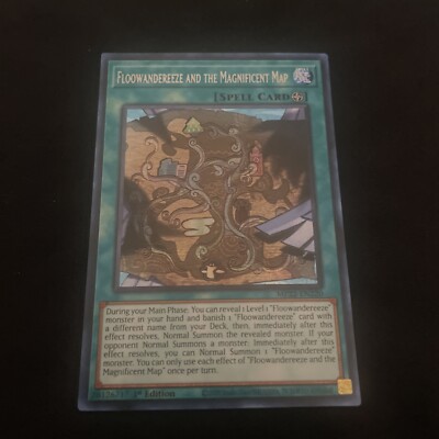 Yugioh x1 Floowandereeze and the Magnificent Map MP22-EN220 1st Edit | eBay