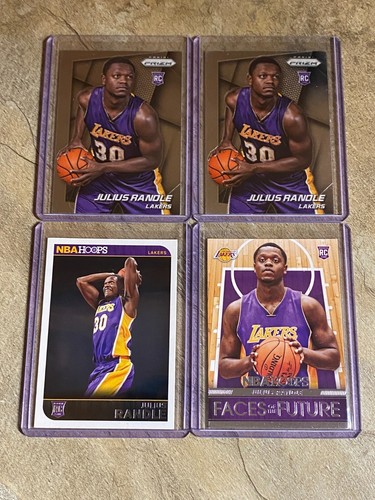 Julius Randle Rookie Card (x4) - 2 Prizm/NBA Hoops Base/Faces of the ...