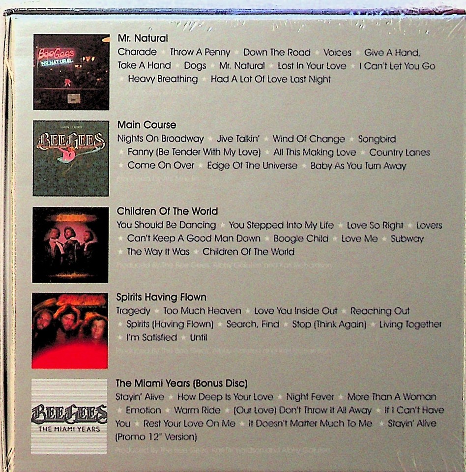THE BEE GEES- 1974-1979 Albums 5-CD Box Set NEW Mr. Natural/Main Course ...