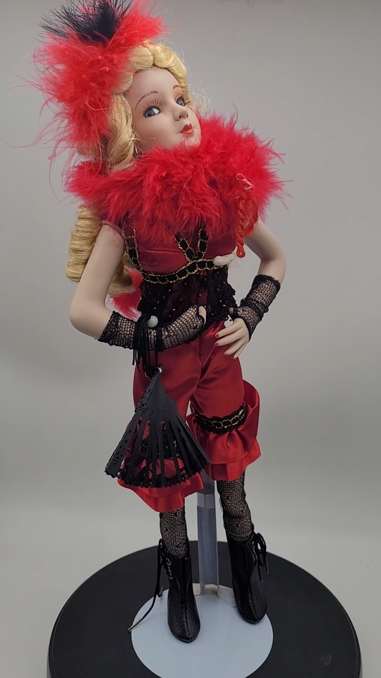 MUSICAL 1996 CINDY SHAFER PORCELAIN DOLL CLEMENTINE OLD WEST PARADISE ...