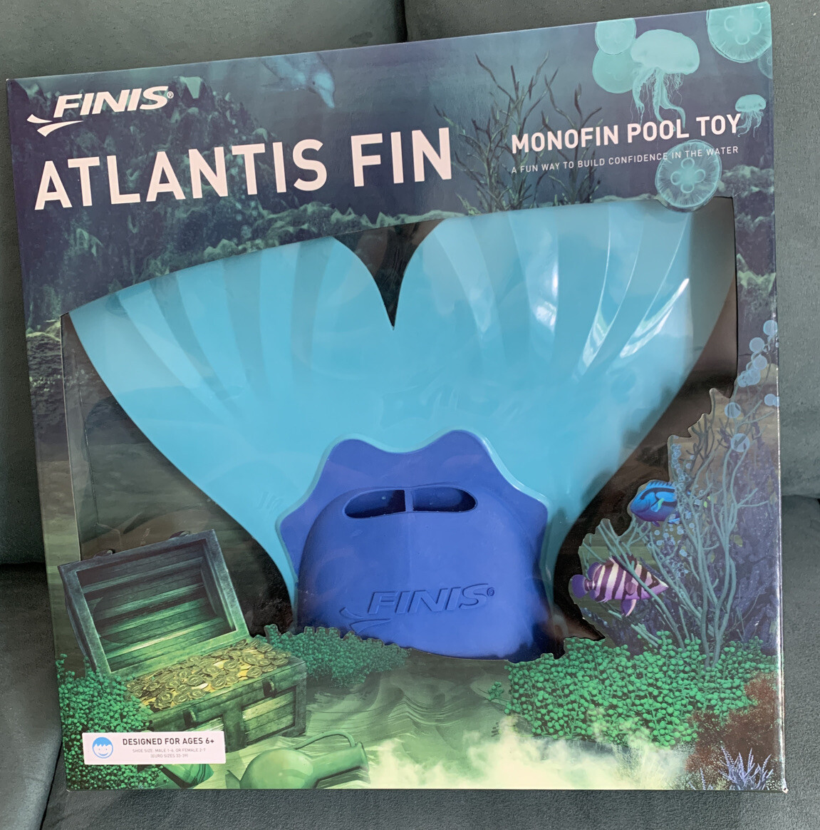 FINIS ATLANTIS FIN MERMAID BLUE/SWIMMER FUN SUPER CUTE!! | eBay