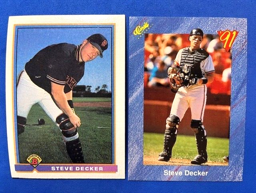 Steve Decker 1991 Bowman & 1991 Classic Baseball - Giants | eBay