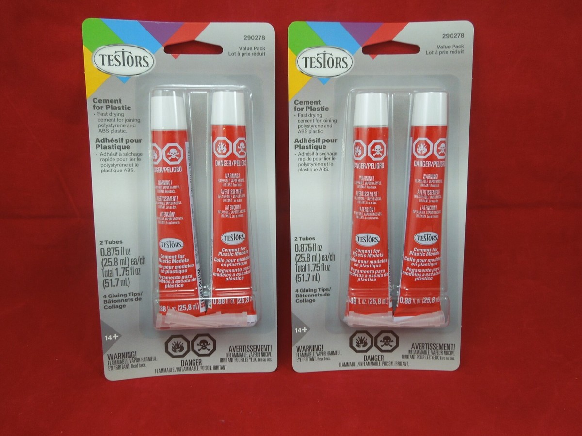 Testors Model Glue Testors Cement Plastic Model Glue Adhesive 2 Pack,