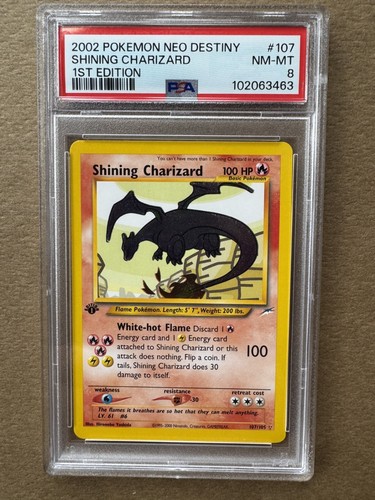 Shining Charizard 107/105 Neo Destiny 1st Edition Holo Pokemon Card PSA ...