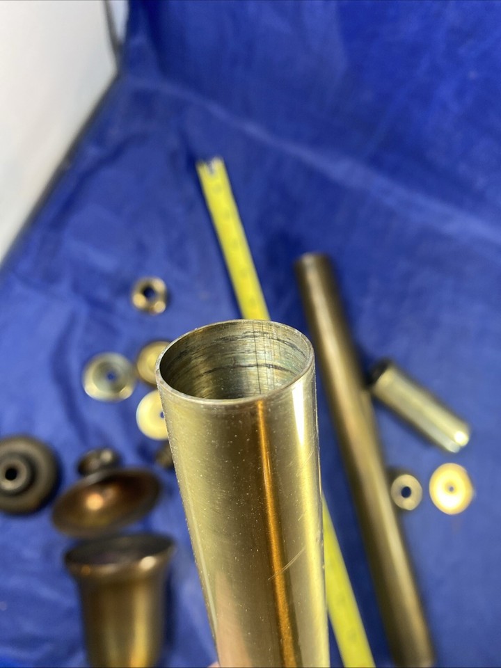Lamp Spacer Brass Tube Parts Lot Straight Column | eBay
