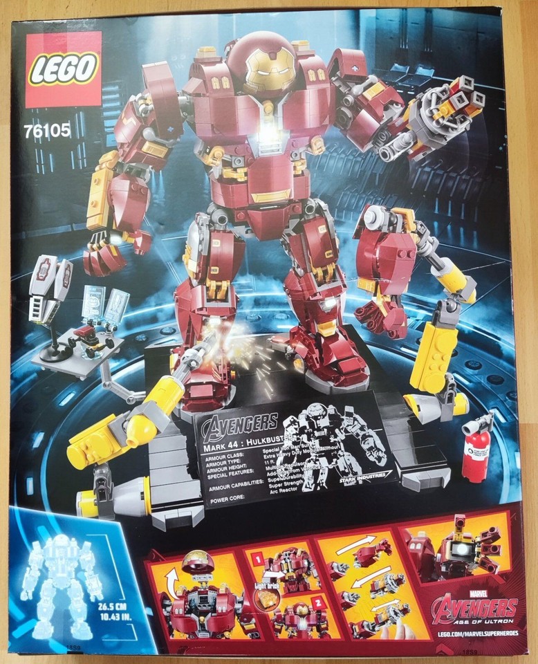 Lego 76105 Marvel Super Heroes The Hulkbuster Ultron Edition 1363pcs ...