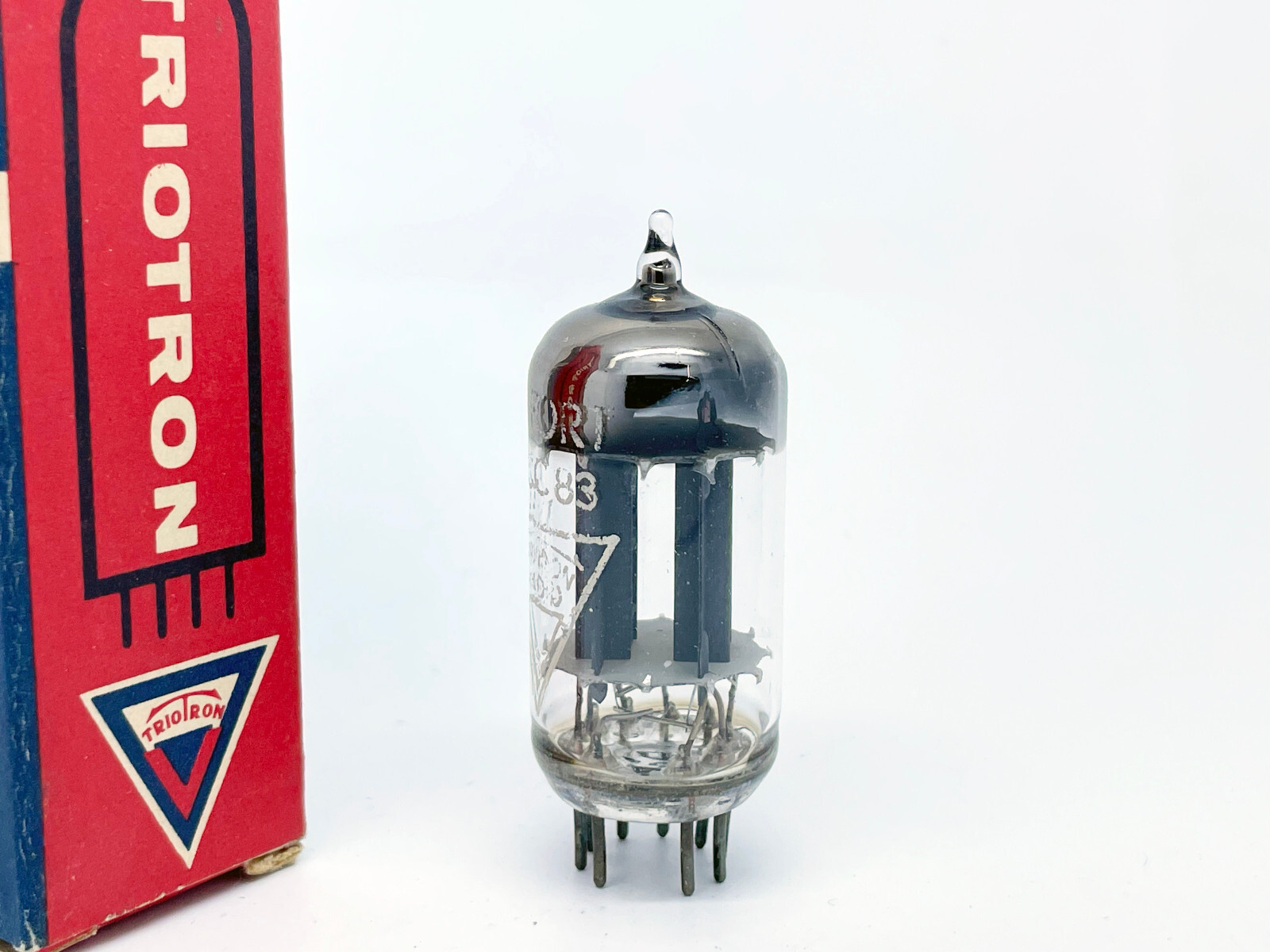 1 x NOS Triotron ECC83 12AX7 t? mCA Long Weld Plates D-geter Triode ...
